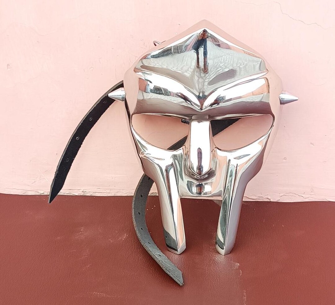 MF DOOM Mask Anti Rust & Mirror Finish Party Mask Mad Villon Gladiator ...