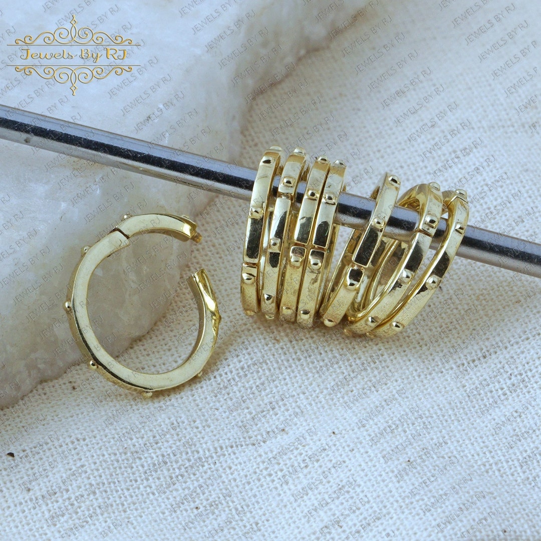 14K Solid Yellow Gold Bail Finding, 14K Gold Openable Bail Finding, 14K ...
