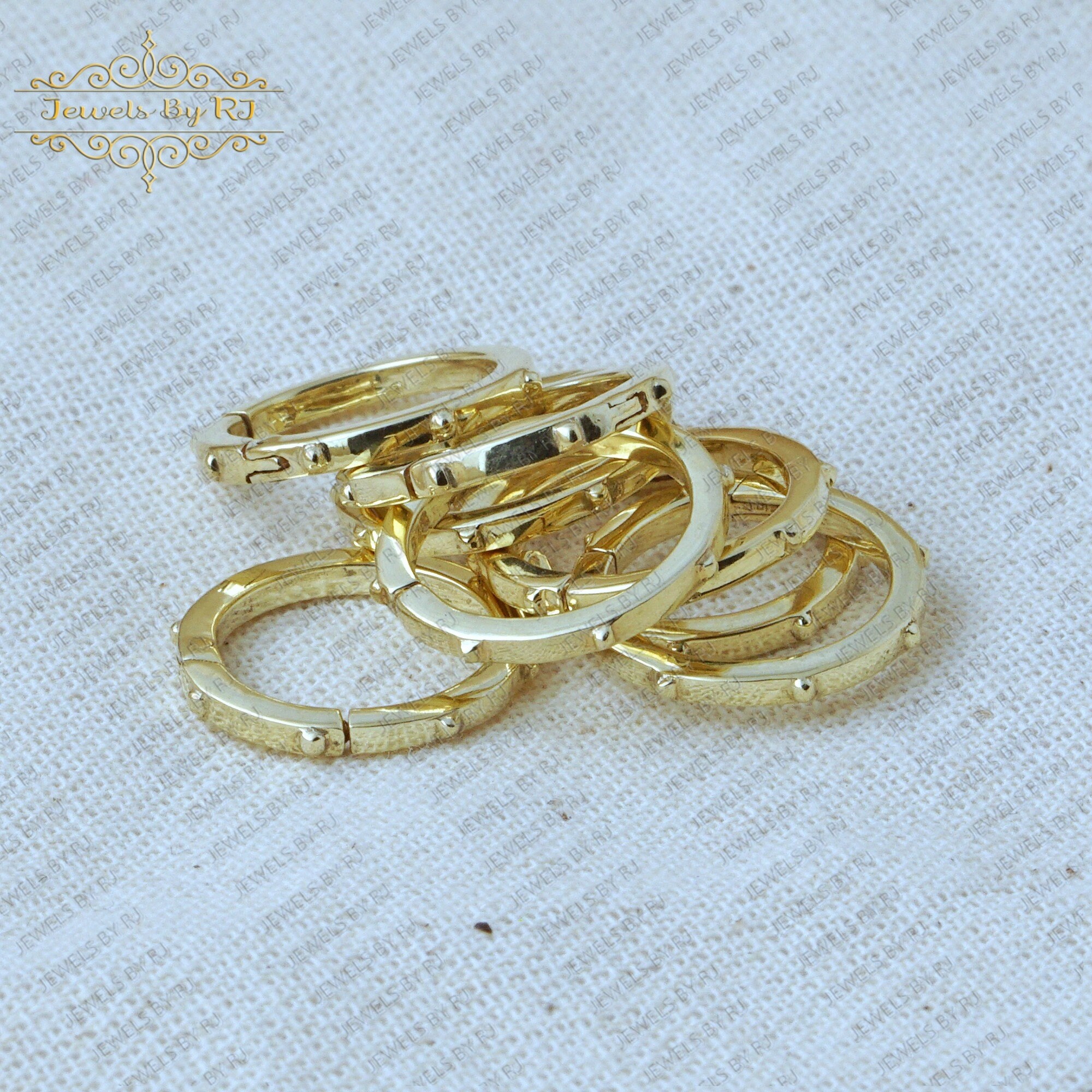 14K Solid Yellow Gold Bail Finding, 14K Gold Openable Bail Finding, 14K ...