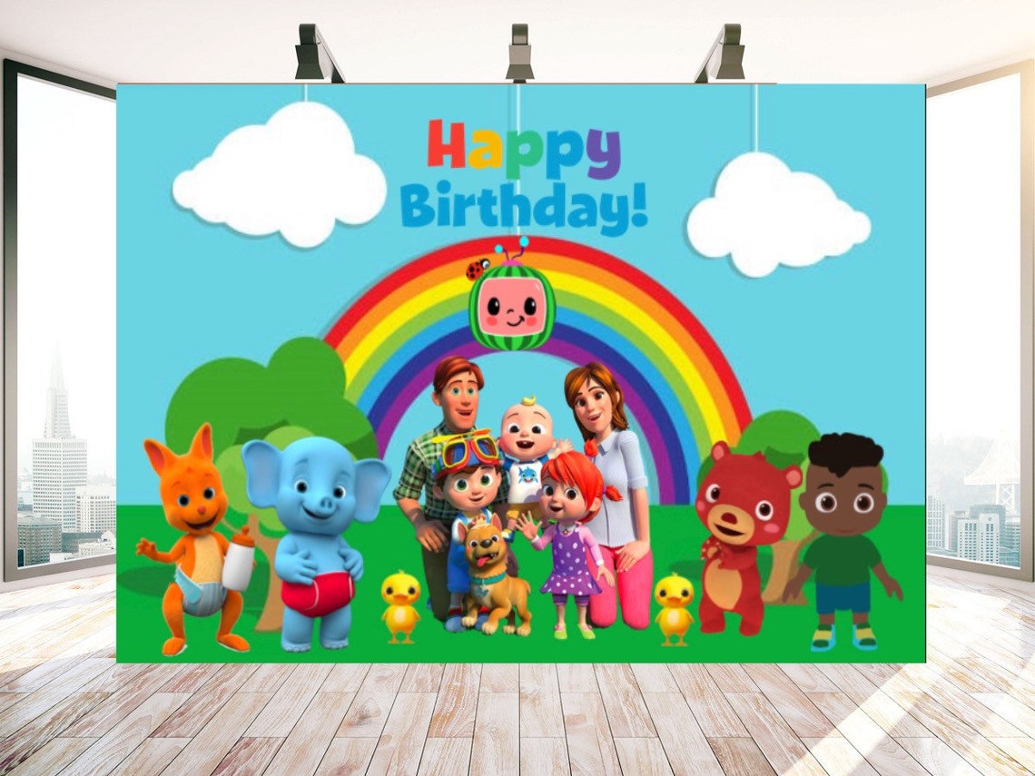 Cocomelon Backdrop 6x4 | Etsy