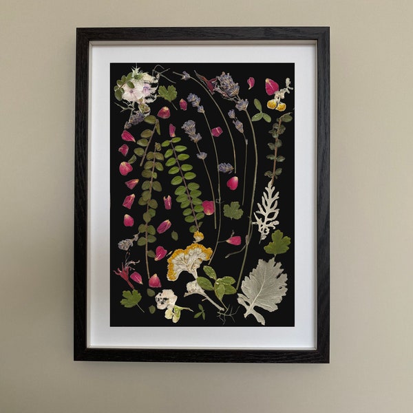 Pressed Flower Print - Etsy