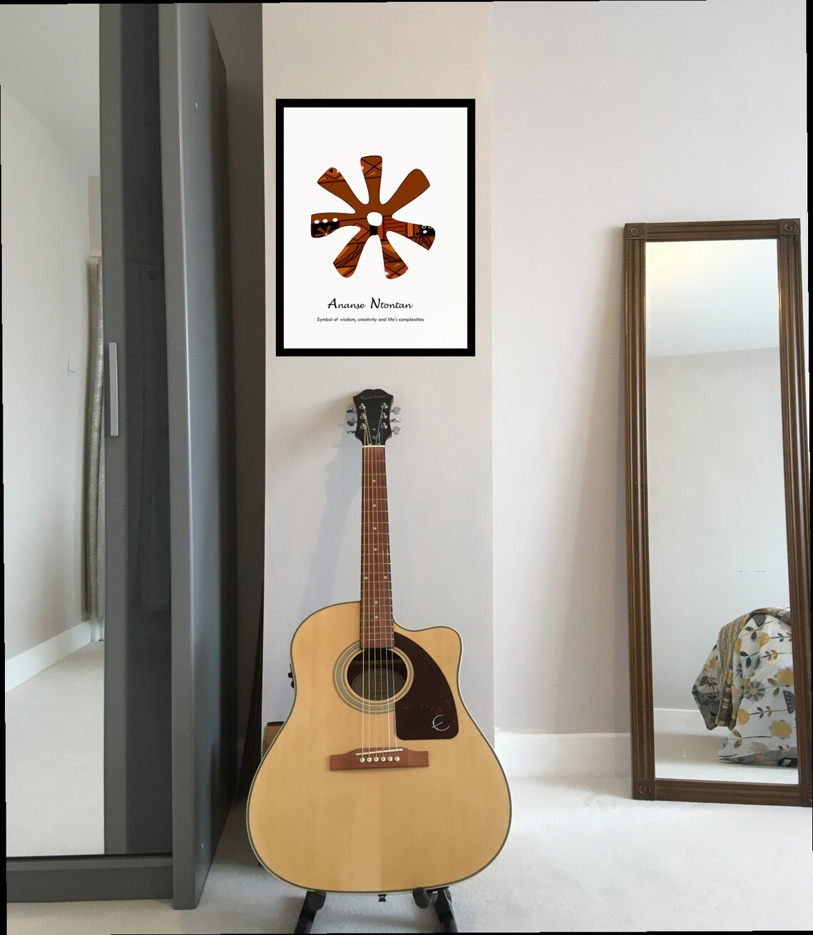 Adinkra Printable Adinkra Ananse Symbol African Wall Art - Etsy