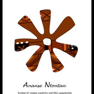 Adinkra Printable Adinkra Ananse Symbol African Wall Art - Etsy