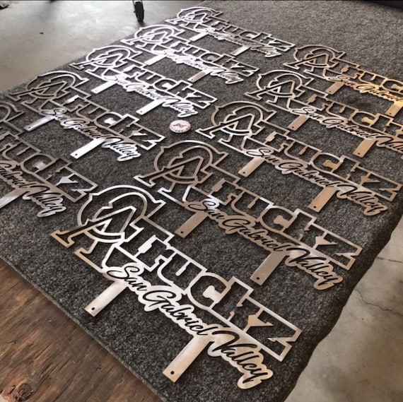 Lowrider Car Club Plaques Custom Cast Brass Car Club Plaque: