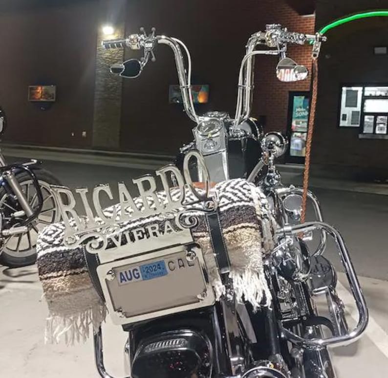 Bike Plaque, Bike Plate, Lowrider Plaque, Car Club Plaque, Stainless ...