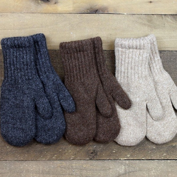 Mens Wool Mittens - Etsy