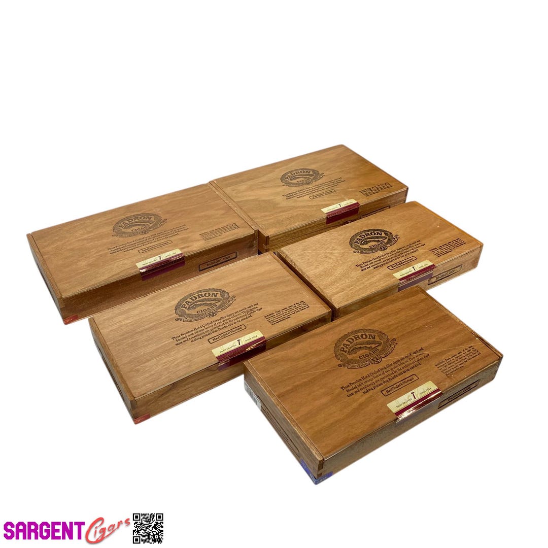 Lot of 5 Padron Empty Wooden Cigar Boxes 117 - Etsy