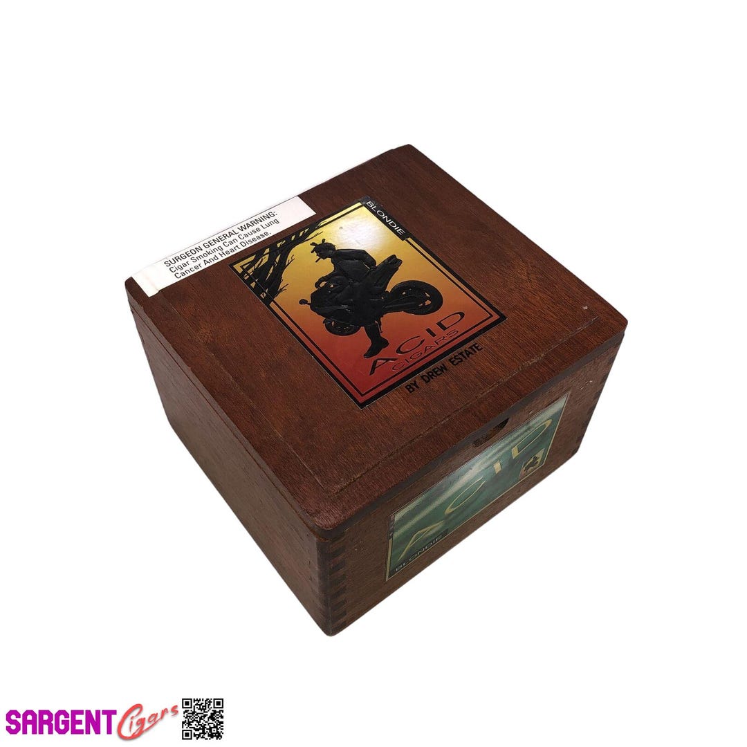 Acid Blondie Green Empty Wooden Cigar Box 6.5x6x4.25 - Etsy