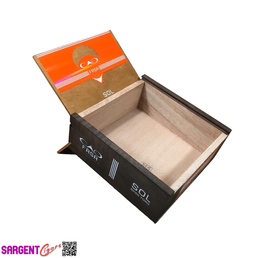 Cao Fasa Toro Empty Wooden Cigar Box 7x7x3 - Etsy
