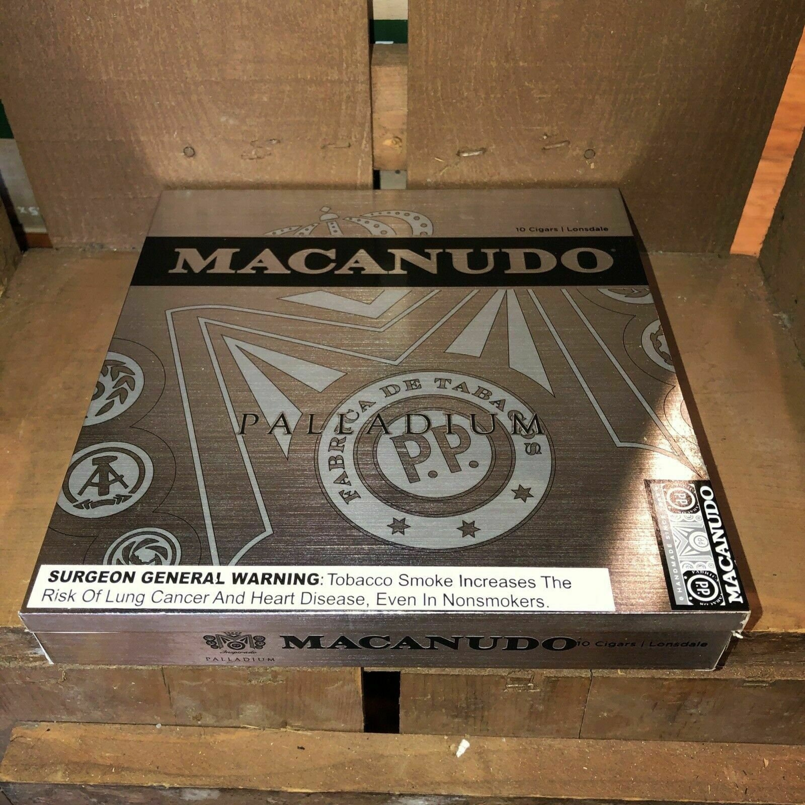 Macanudo Palladium Empty Wooden Cigar Box 8.25x8x1.5 - Etsy