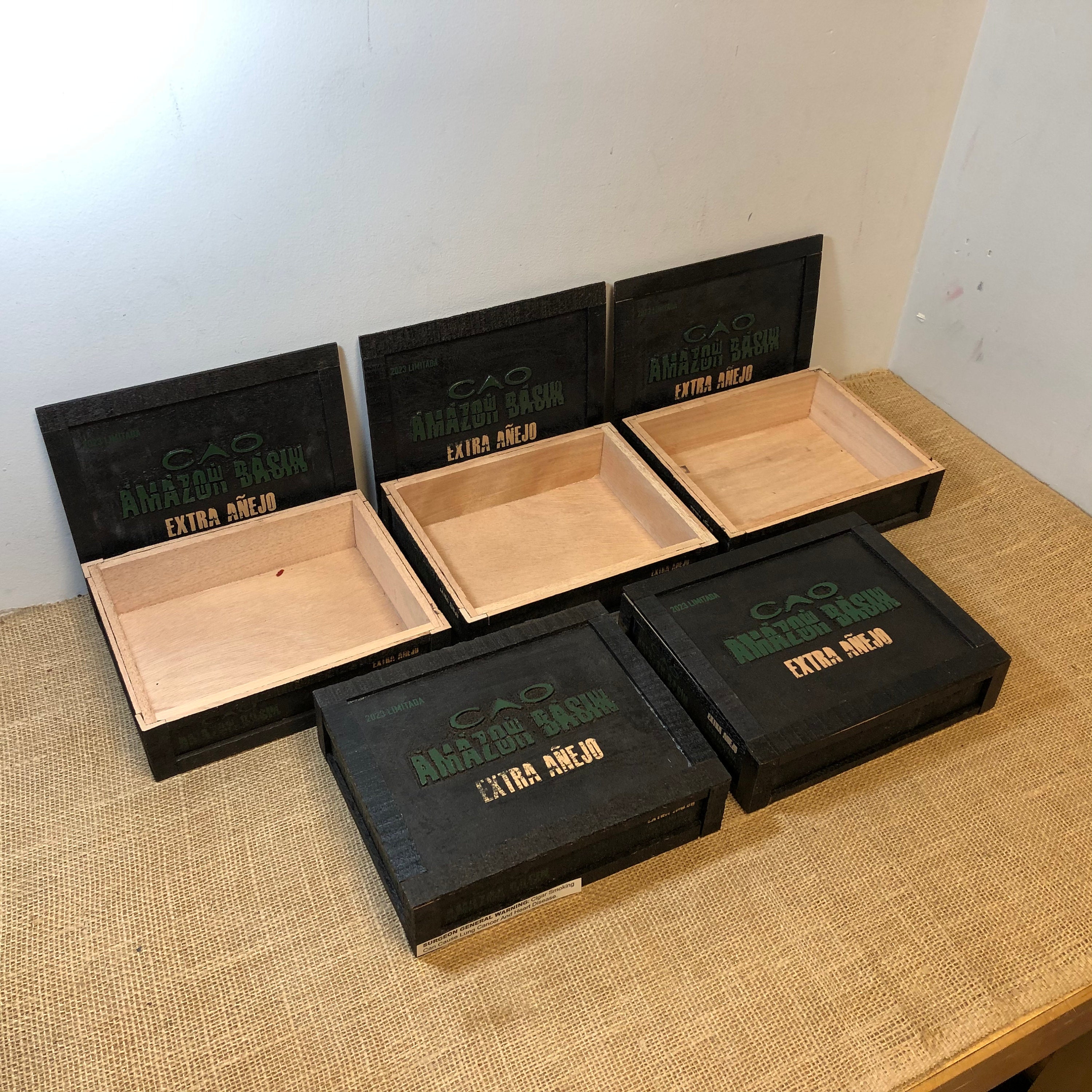 Lot of 5 CAO Anejo Empty Wooden Cigar Boxes 8.75x7.25x2.25 39 - Etsy