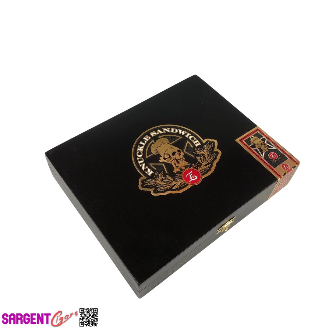 Guy Fieri Knuckle Sandwich Maduro Toro Empty Wooden Cigar Box 8.5x7x1 ...