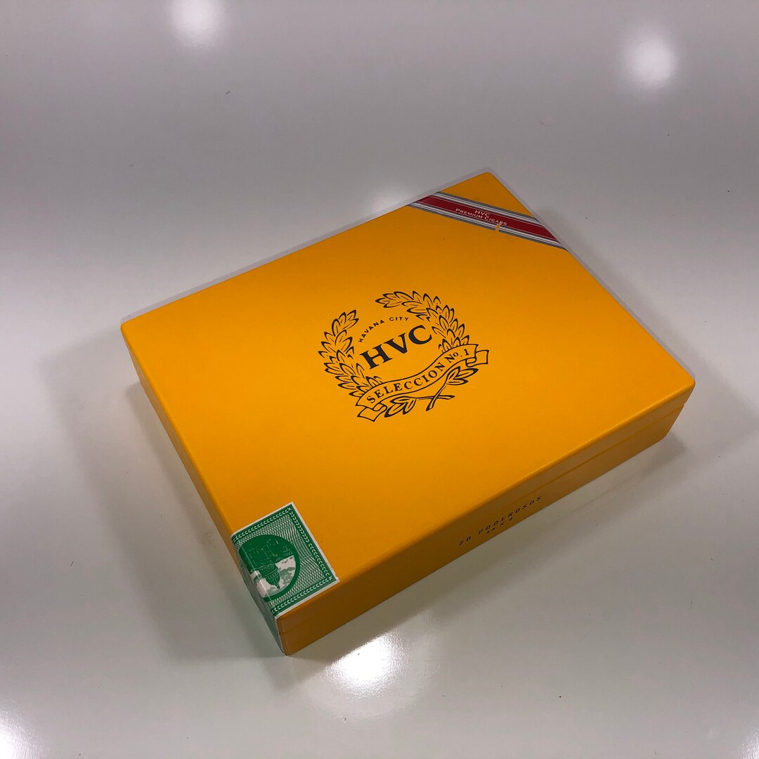 HVC Seleccion Poderosos Empty Wooden Cigar Box 9.5x7.25x2 - Etsy
