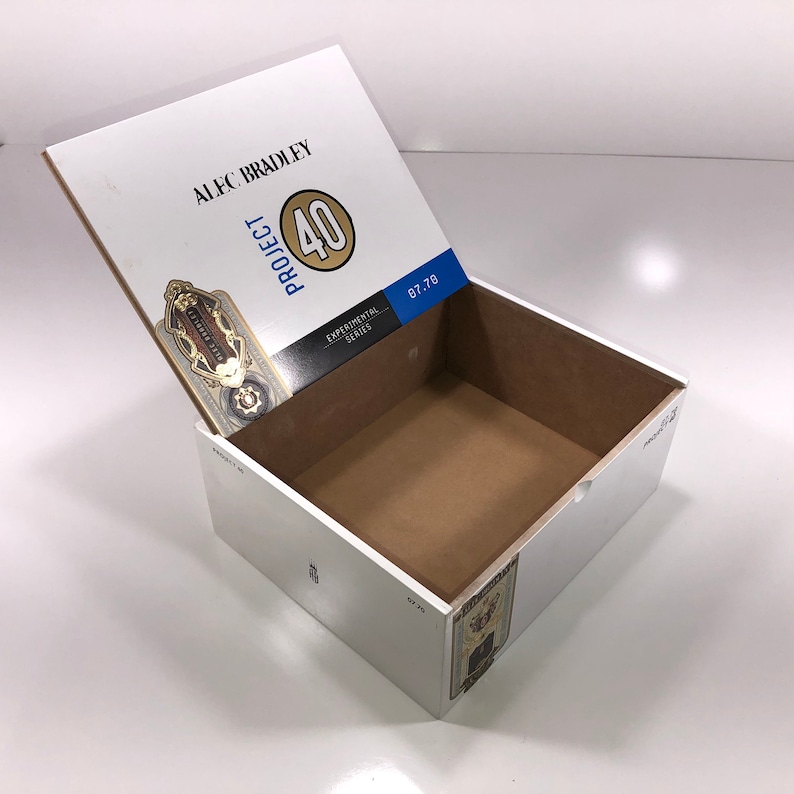Alec Bradley Project 40 770 Empty Wooden Cigar Box 9.25x7.75x4 - Etsy