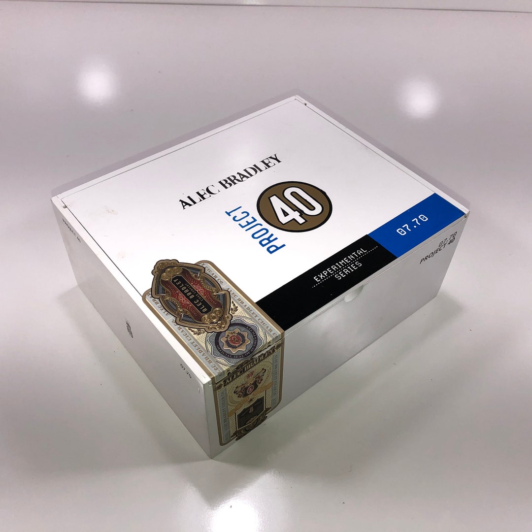 Alec Bradley Project 40 770 Empty Wooden Cigar Box 9.25x7.75x4 - Etsy