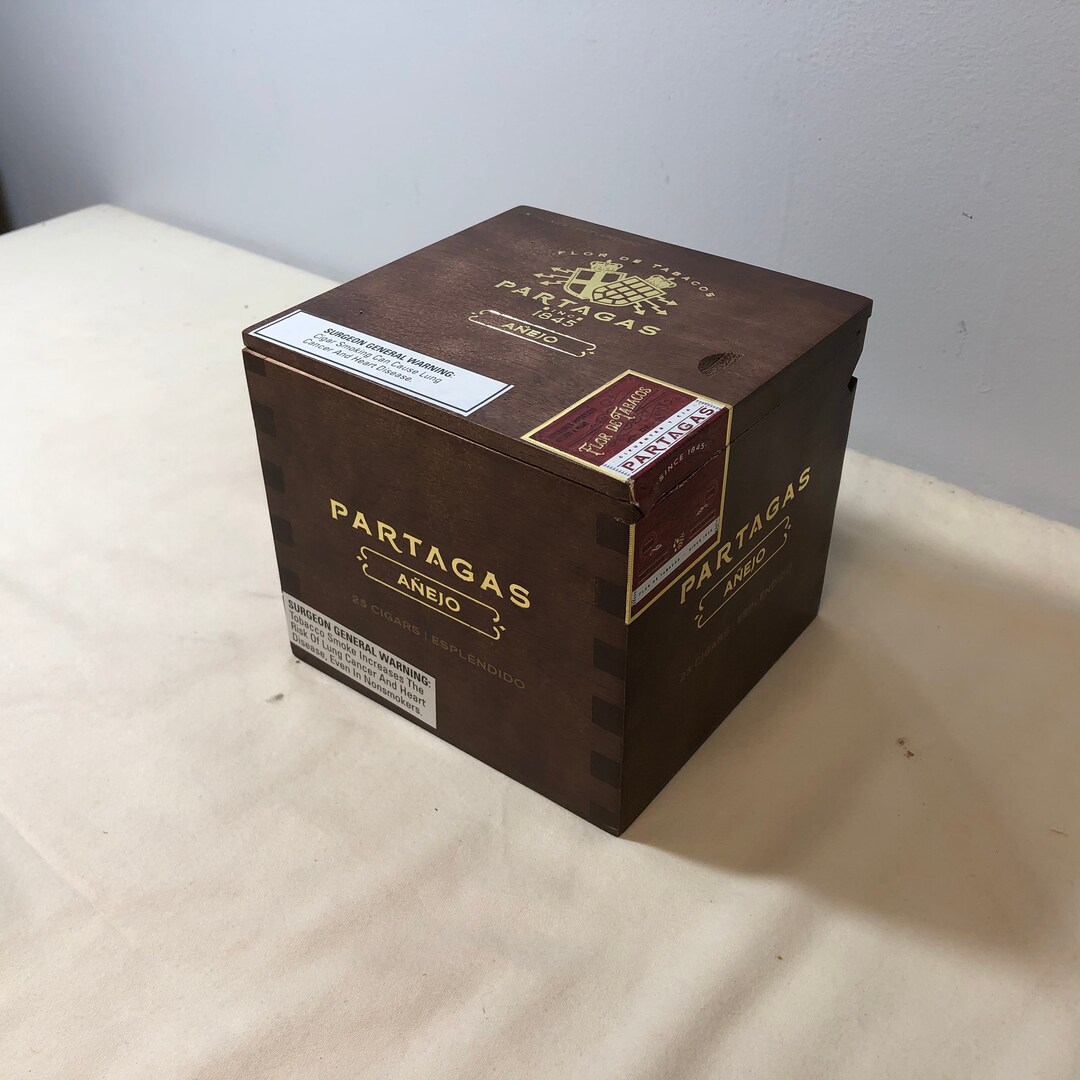 Partagas Anejo Esplendido Empty Wooden Cigar Box 5.5x5.25x4.75 - Etsy ...