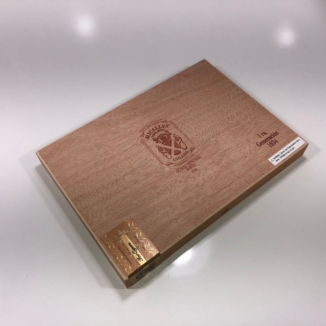 Micallef Cigars Leyenda No1 Empty Wooden Cigar Box - Etsy