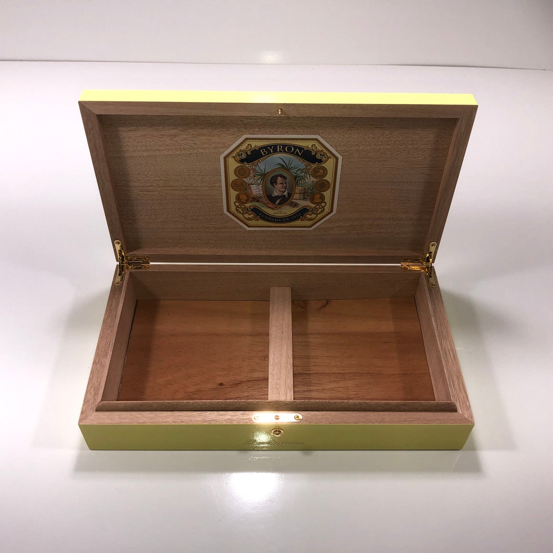 Bryon Unidades Empty Wooden Cigar Box 12.5x7x2.5 - Etsy