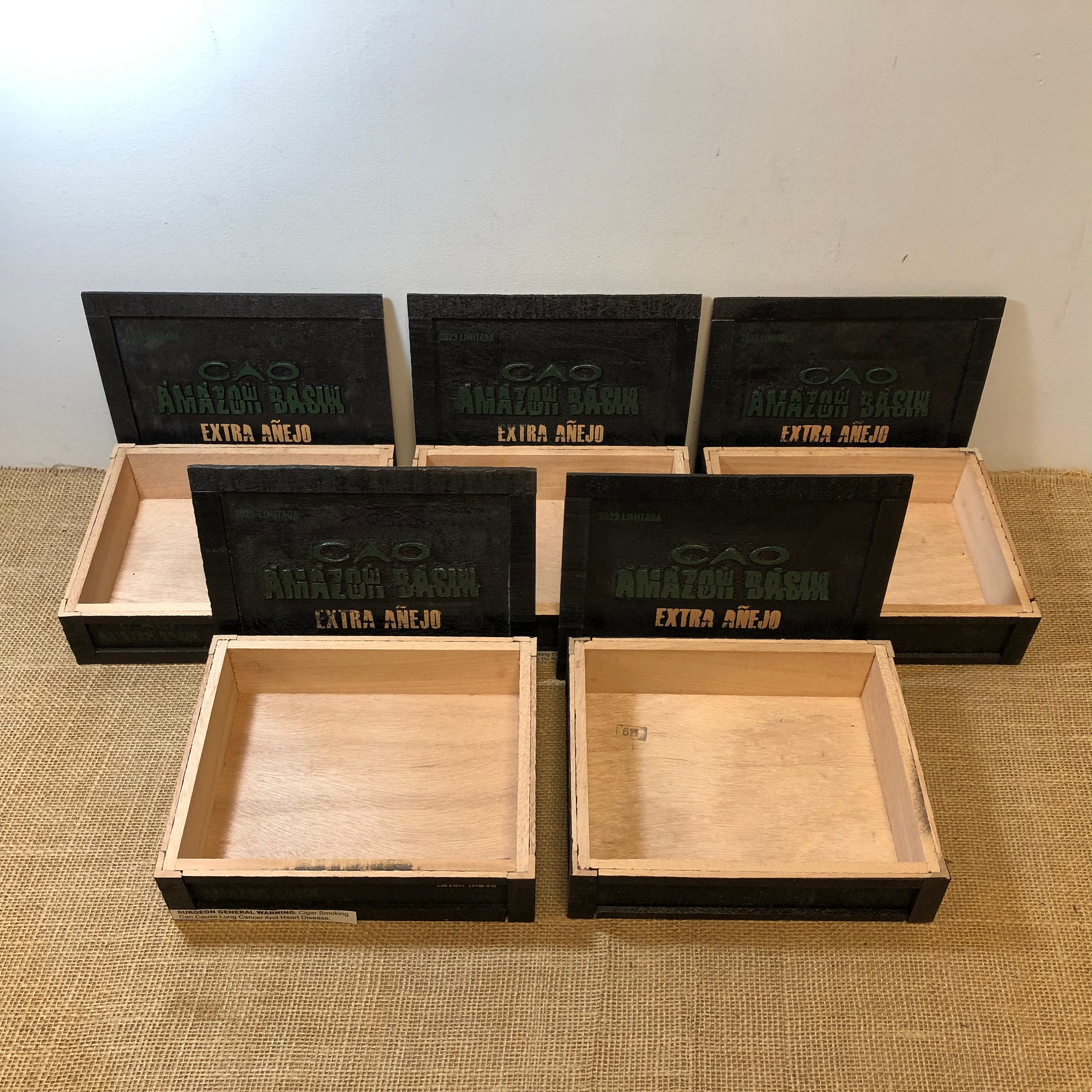 Lot of 5 CAO Anejo Empty Wooden Cigar Boxes 8.75x7.25x2.25 39 - Etsy