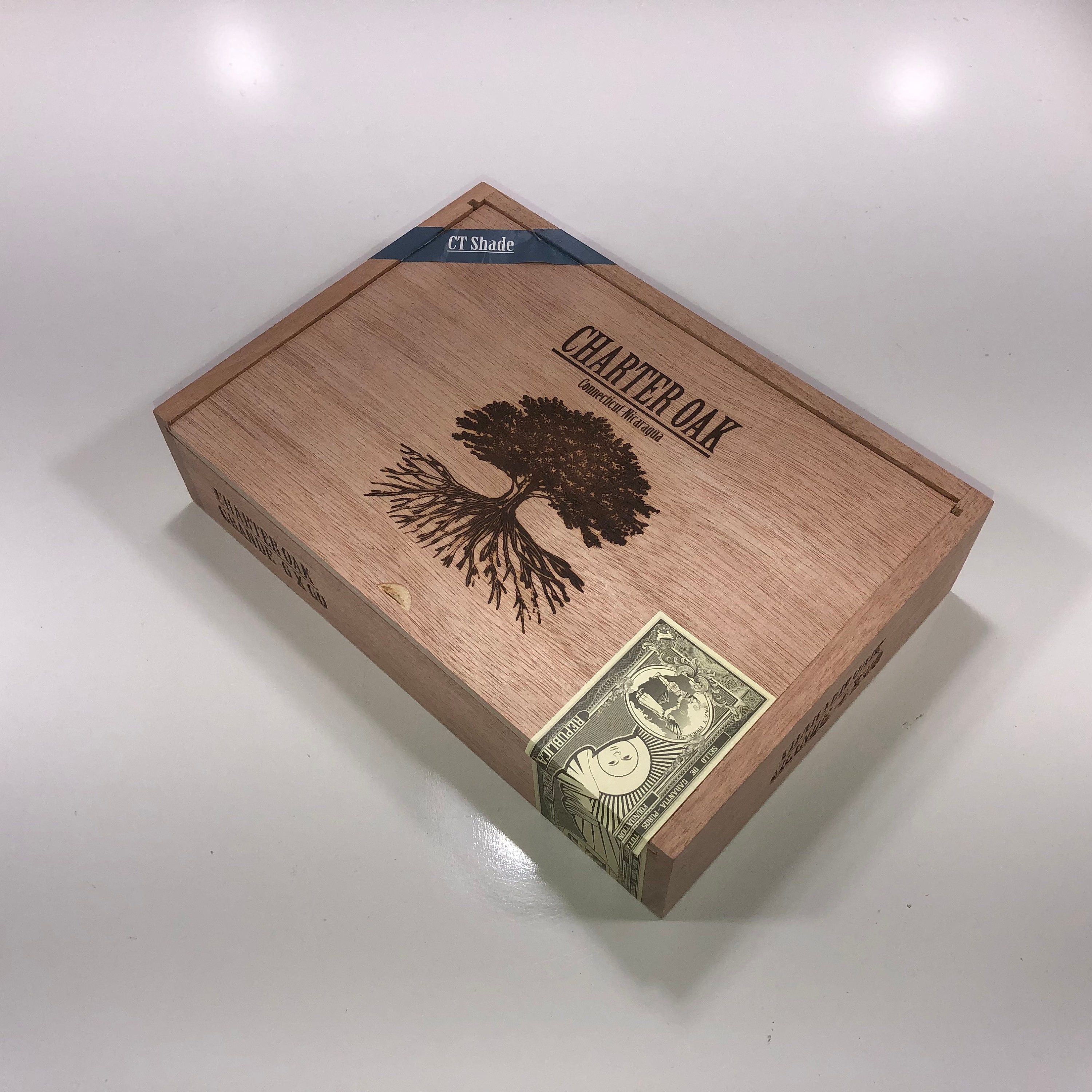 Charter Oak Grande Empty Wooden Cigar Box 9.75x6.75x2.25 - Etsy