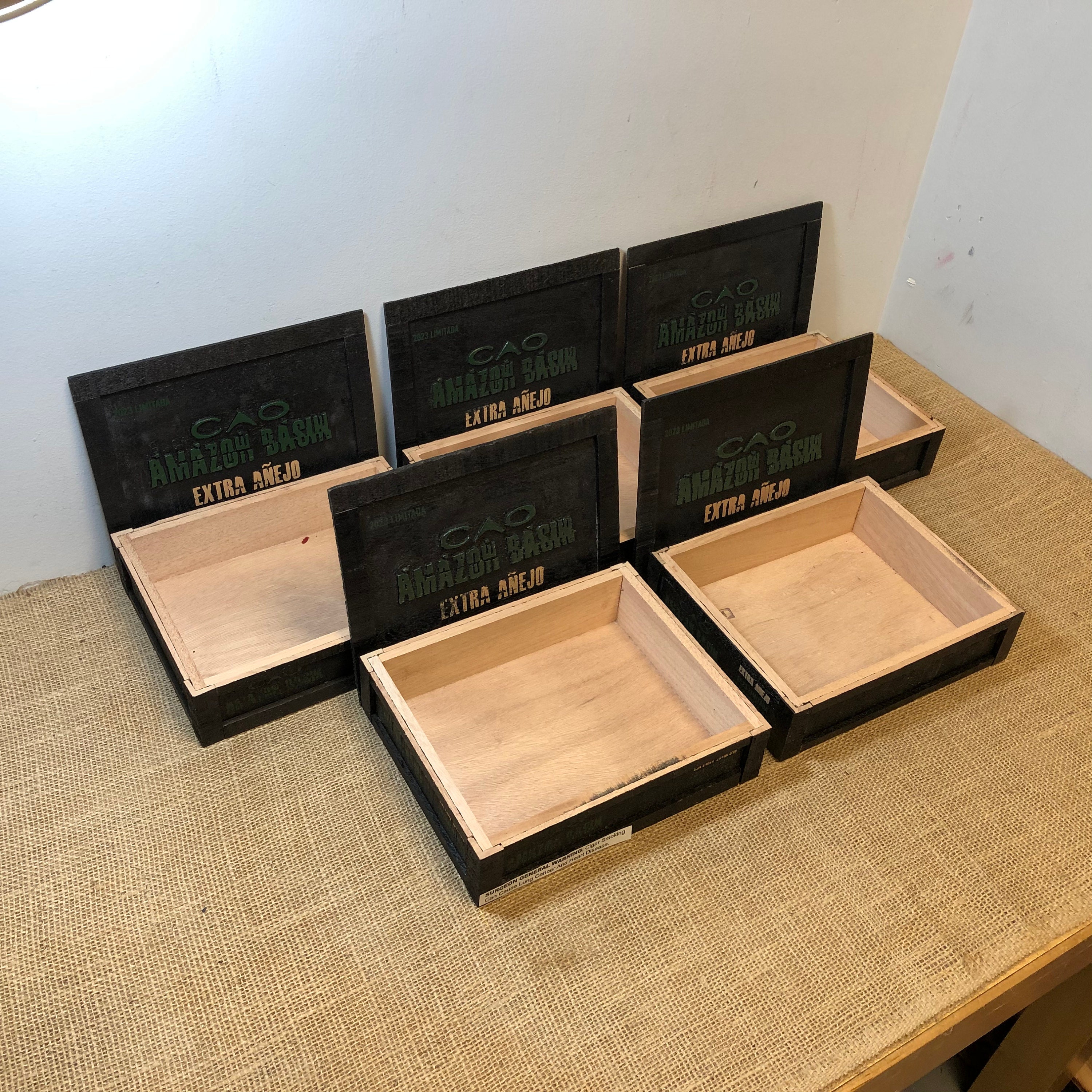 Lot of 5 CAO Anejo Empty Wooden Cigar Boxes 8.75x7.25x2.25 39 - Etsy