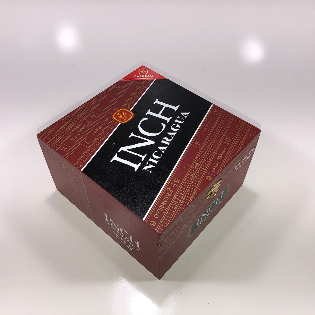 Ep Carrillo Inch No64 Empty Wooden Cigar Box 7x7.5x4.5 - Etsy