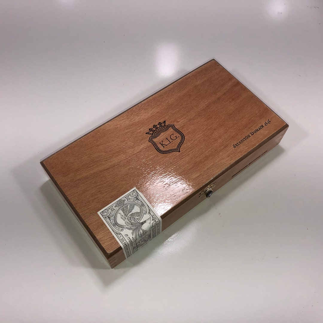 Warped Cigars KJG Empty Wooden Cigar Box 10.75x5.75x2 - Etsy
