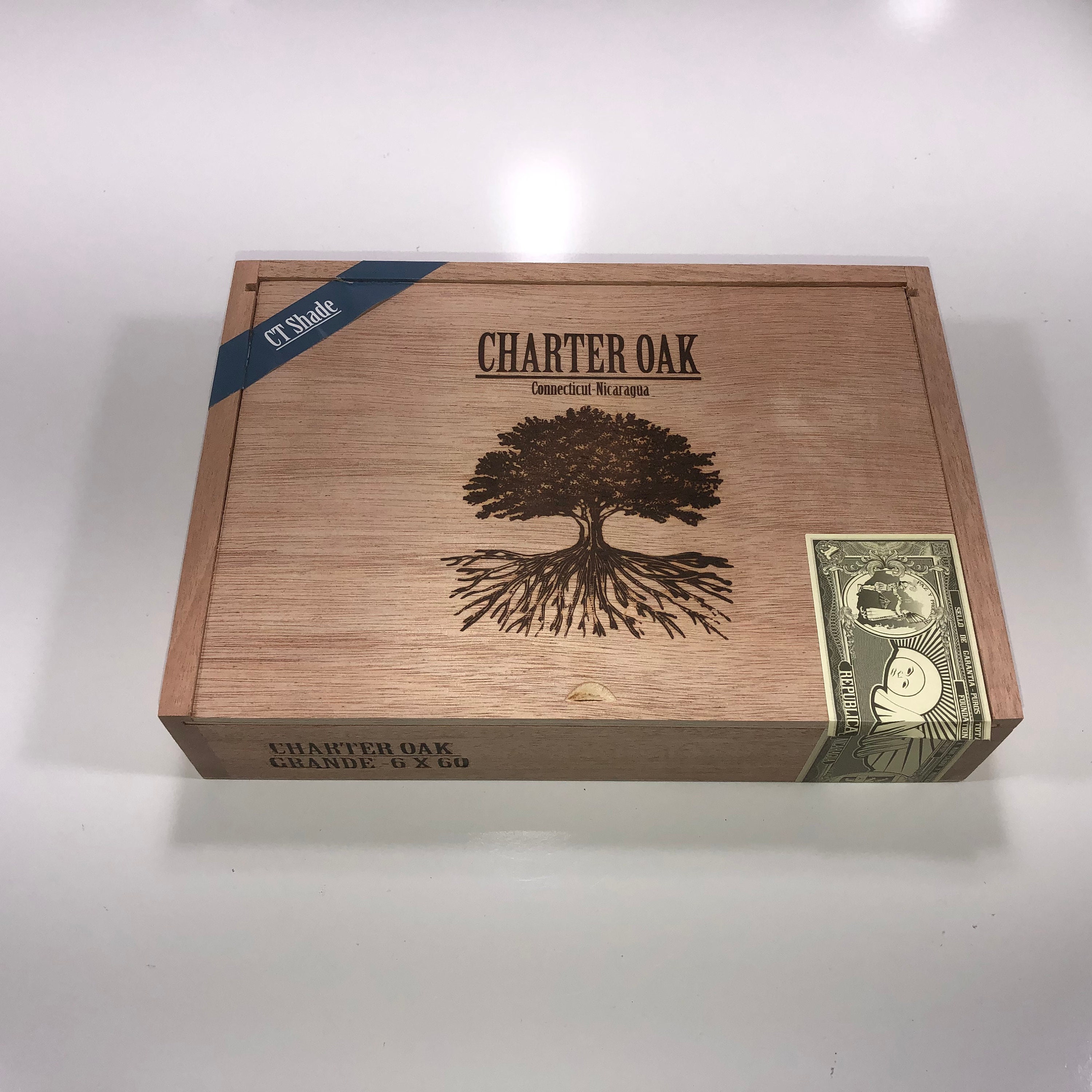 Charter Oak Grande Empty Wooden Cigar Box 9.75x6.75x2.25 - Etsy