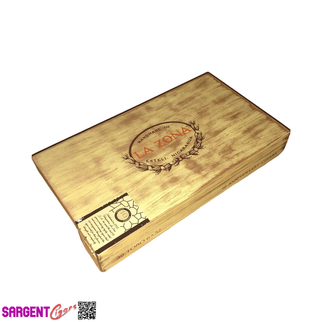 Espinosa La Zona Empty Wooden Cigar Box 13.5x7.5x2 - Etsy