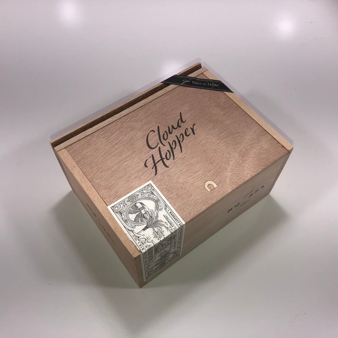 Warped Cigars Cloud Hopper No485 Empty Wooden Cigar Box 8x6.25x4.25 - Etsy