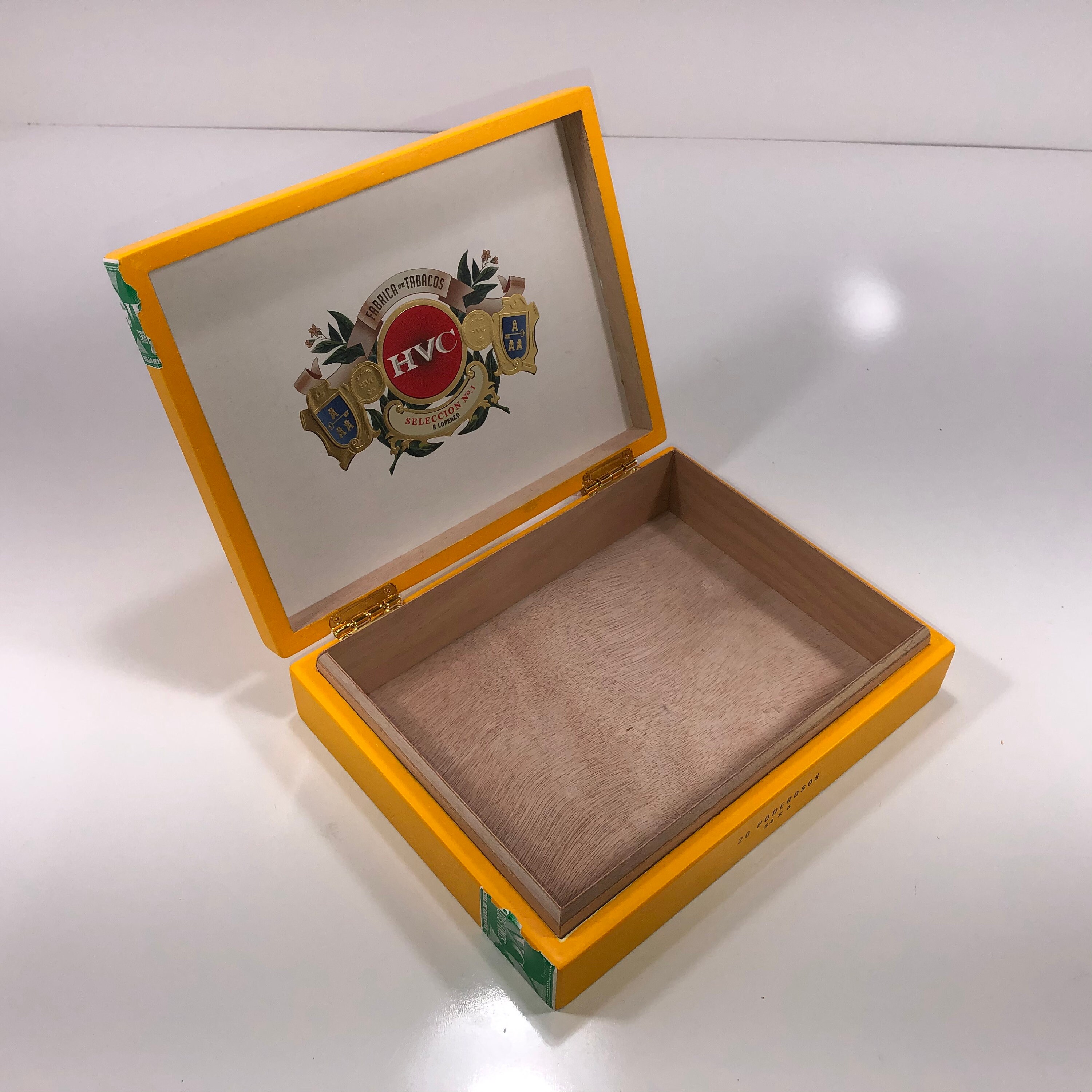 HVC Seleccion Poderosos Empty Wooden Cigar Box 9.5x7.25x2 - Etsy