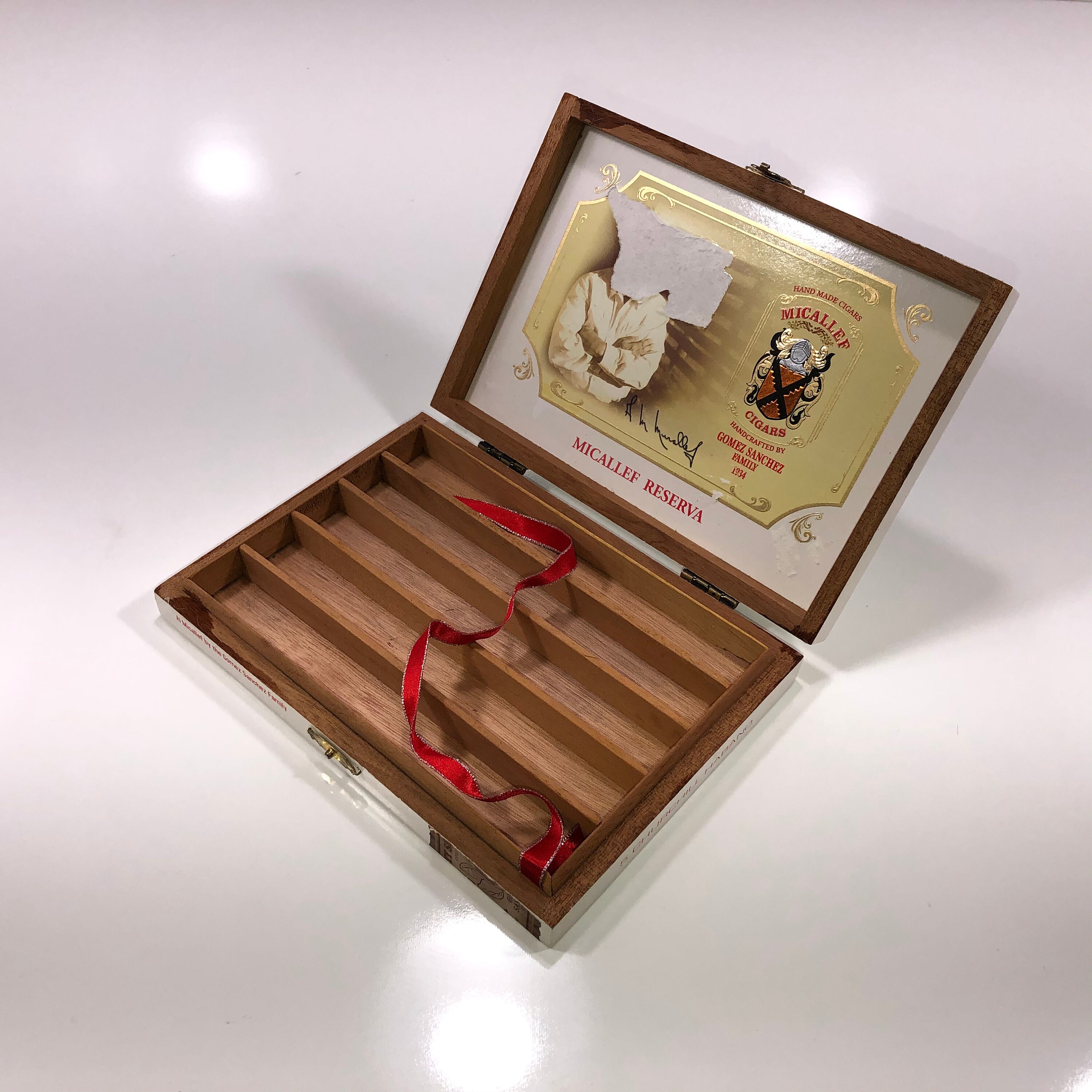 Micallef Empty Wooden Cigar Box 8x5.75x1.25 - Etsy