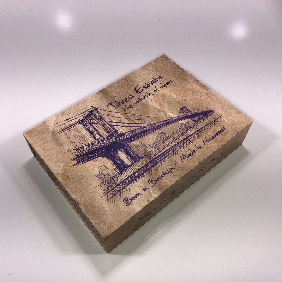 Drew Estate Cardboard Cigar Box 10x7.5x2.25 1 - Etsy