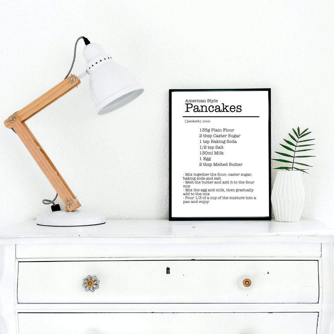 Printable Pancake Wall Art | Kitchen Wall Art | Home Decor - Etsy