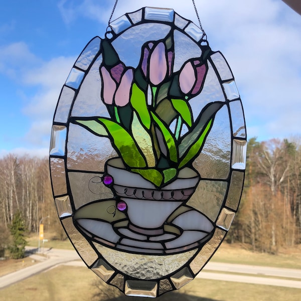 Violet Stained Glass - Etsy