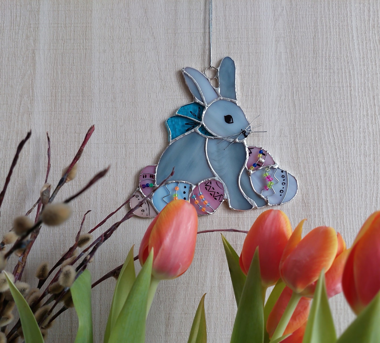 Stained Glass Easter Bunny - Etsy