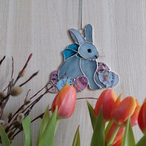 Stained Glass Easter Bunny - Etsy