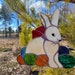 Stained Glass Easter Bunny, Eggs Suncatcher - Etsy