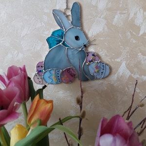 Stained Glass Easter Bunny - Etsy