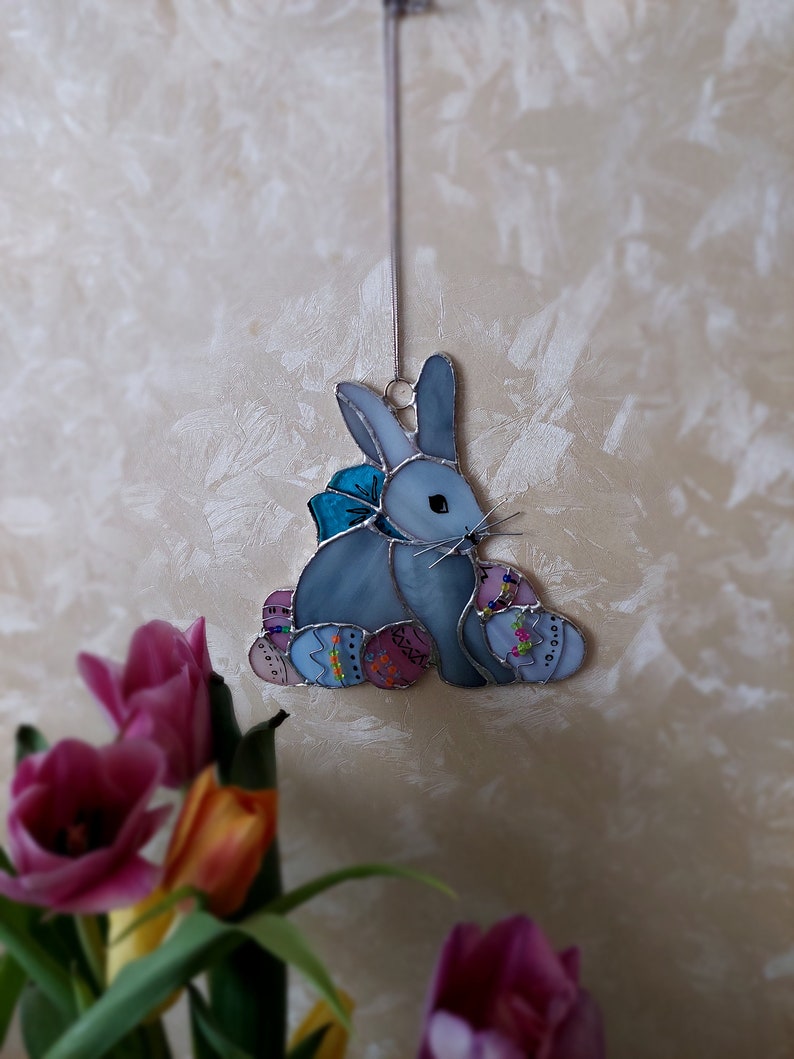 Stained Glass Easter Bunny - Etsy