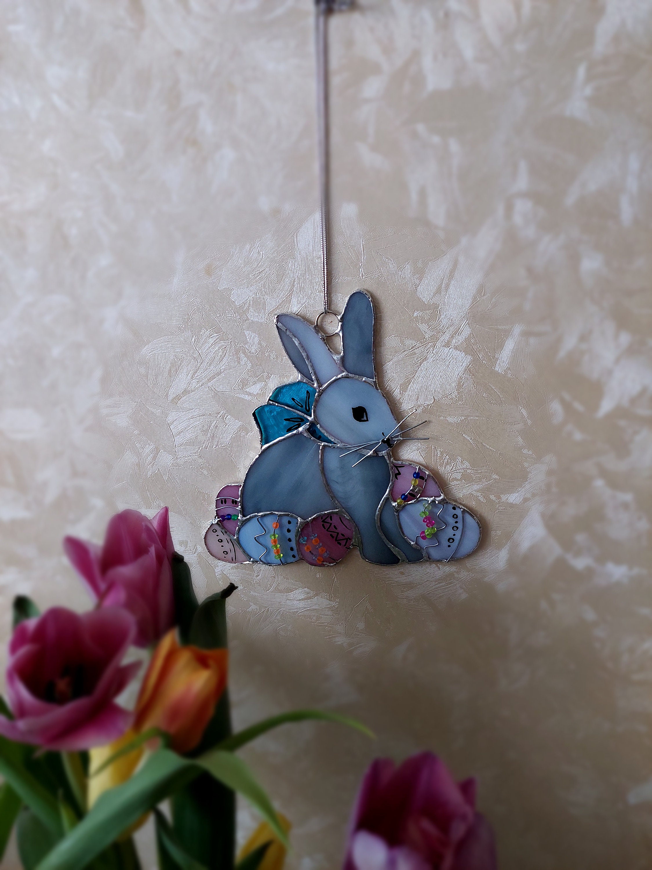 Stained Glass Easter Bunny - Etsy