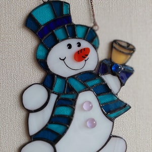 Snowman 2023 | Christmas Gift | Stained Glass | Handmade Glass Work ...