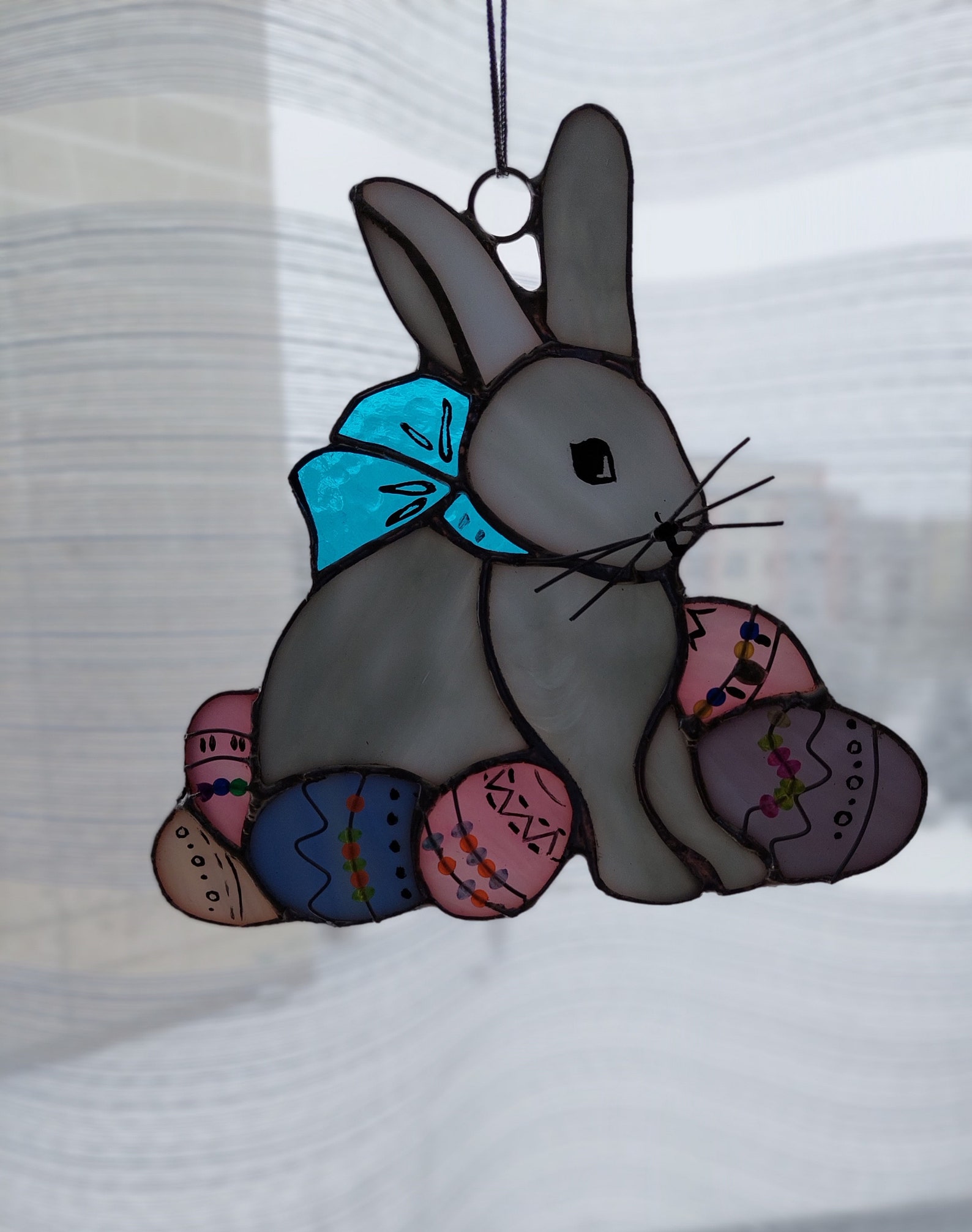 Stained Glass Easter Bunny - Etsy