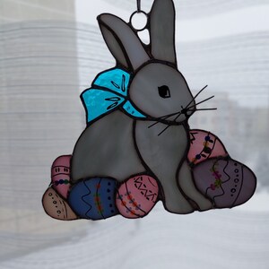 Stained Glass Easter Bunny - Etsy