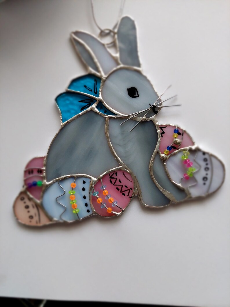 Stained Glass Easter Bunny - Etsy