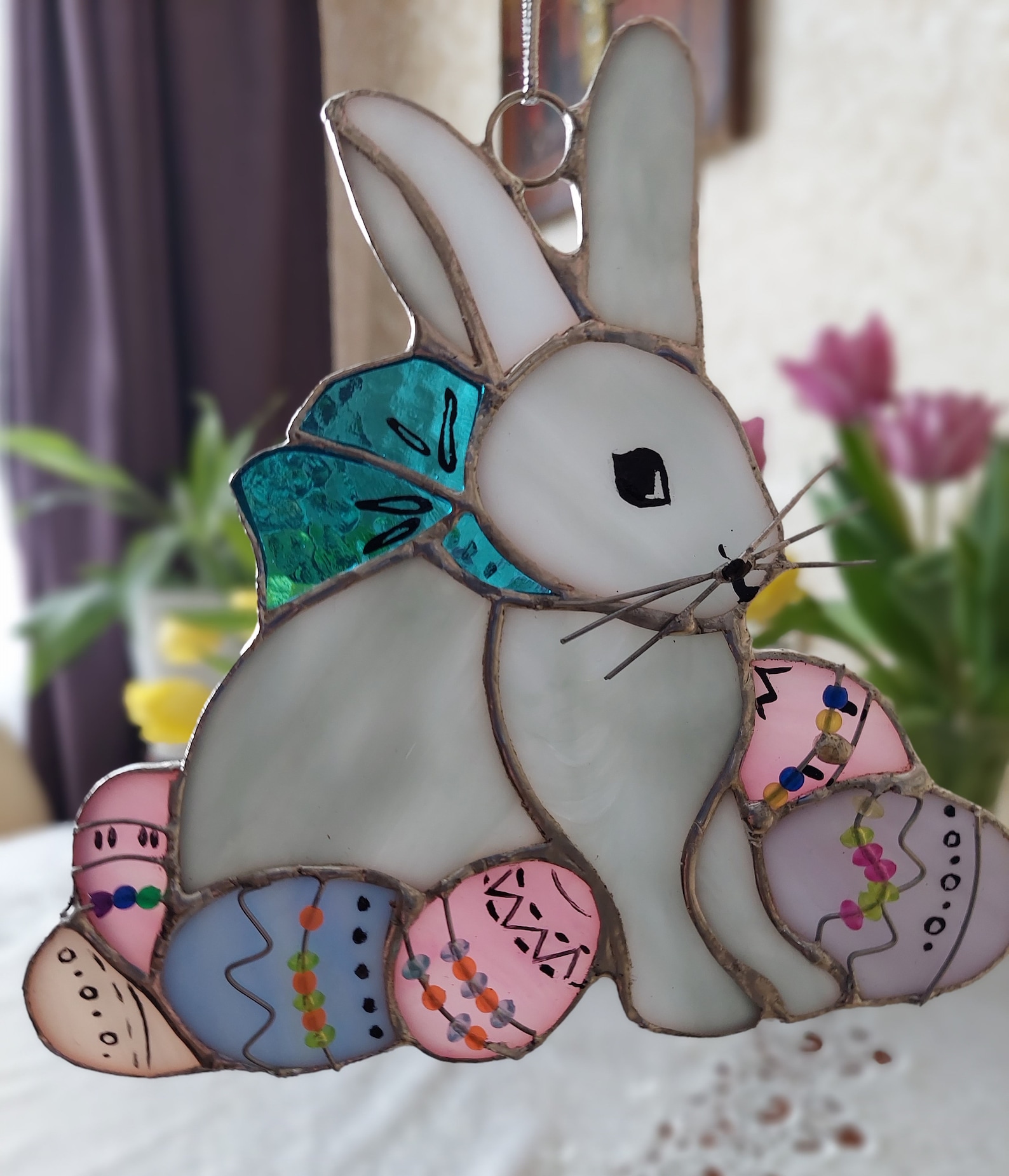 Stained Glass Easter Bunny - Etsy