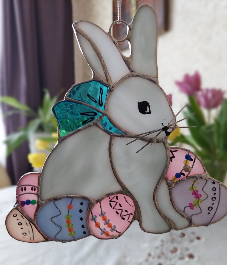 Stained Glass Easter Bunny - Etsy