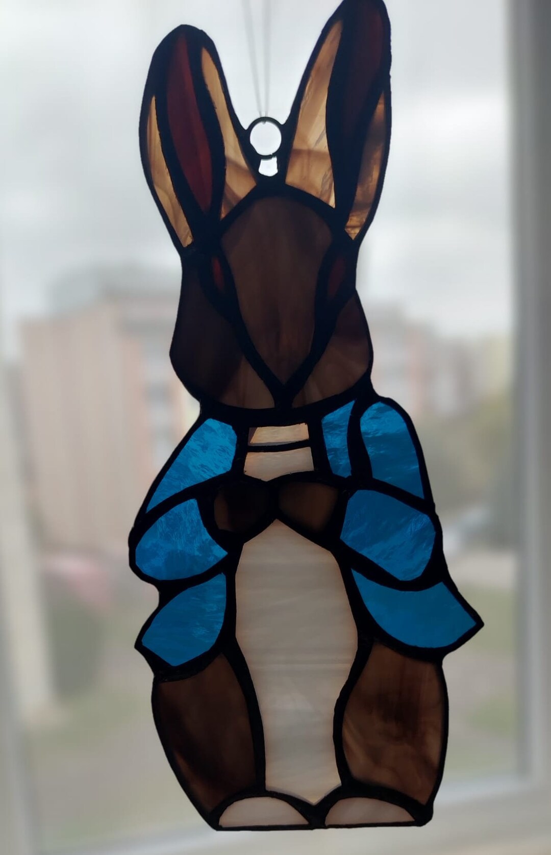 Stained Glass Bunny Decor 2023 | Christmas Gift | Suncatcher Bunny and ...