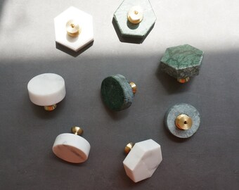 Marble Drawer Pulls - Etsy