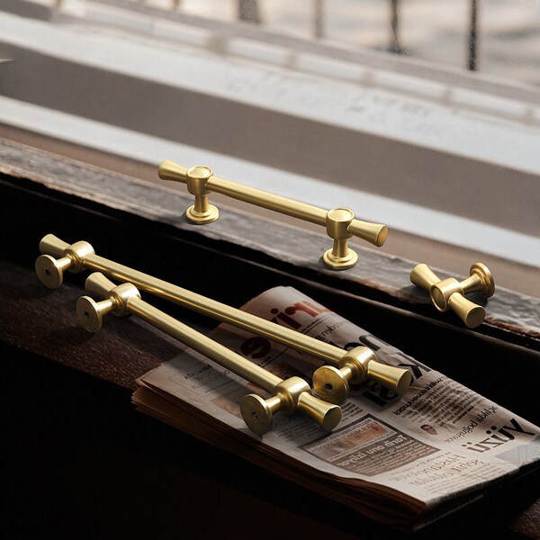 Gold Drawer Pulls - Etsy